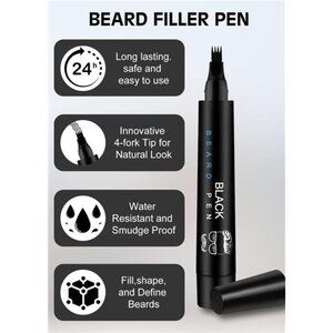 Grooming | Beard Pen 2 Pack Beard Pencil Filler For Men Black Water ...